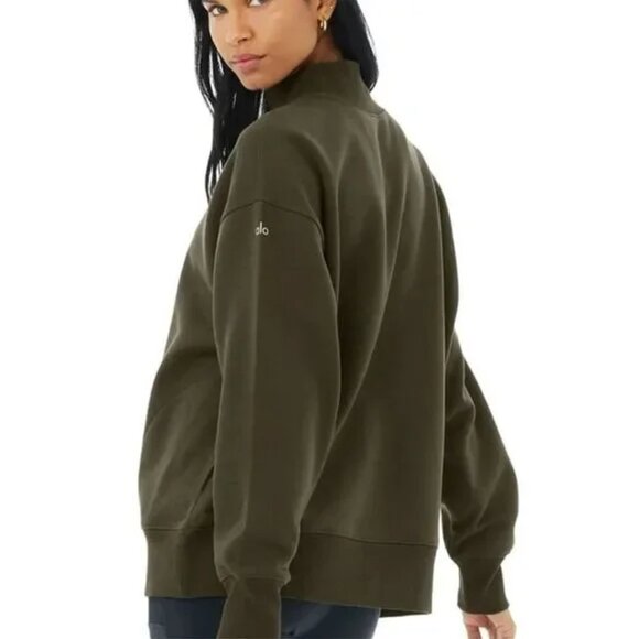 ALO Yoga | Tops | Alo Yoga Refresh Pullover Mock Neck Sweatshirt In ...